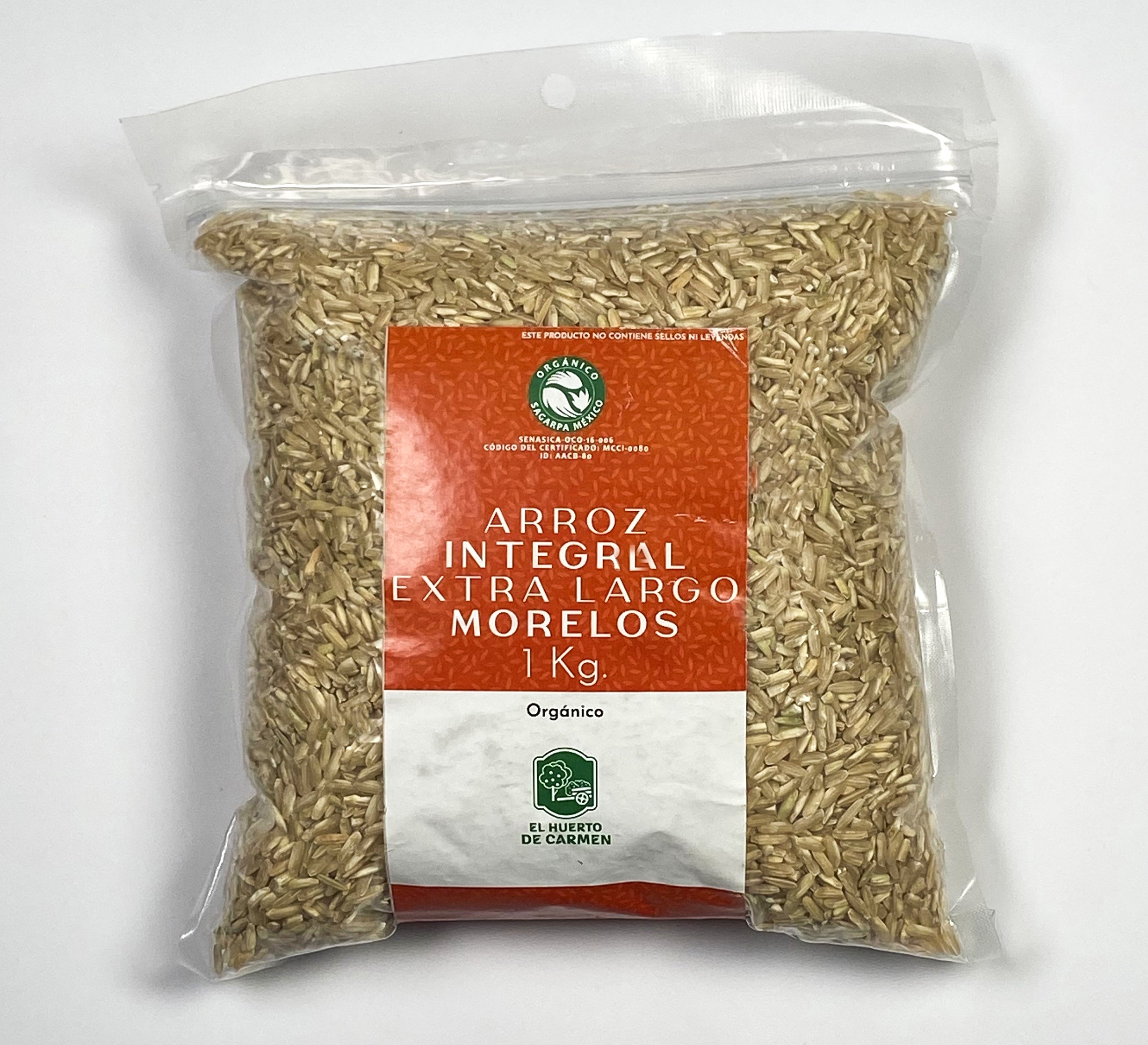 Arroz Integral Extra Largo Morelos – El Huerto de Carmen